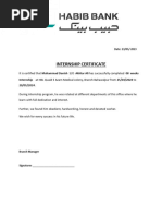 Meezan Bank Account Maintenance Certificate | PDF
