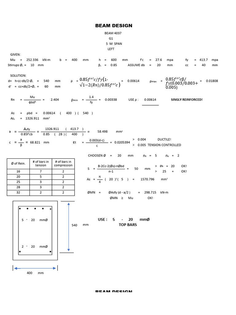 2. Beam Design | PDF
