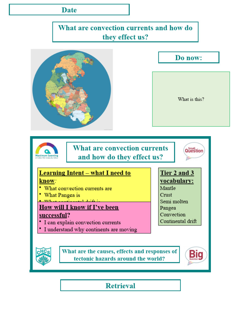 Lesson 2 - 9H1 Homework | PDF | Plate Tectonics | Structure Of The Earth