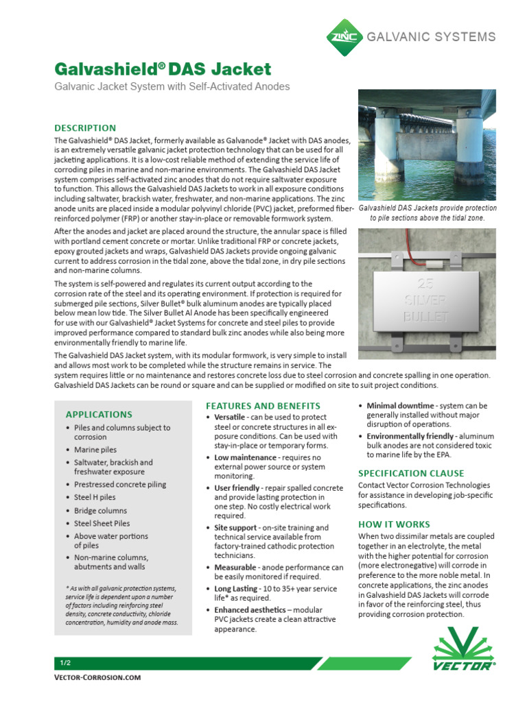 6053-TDS-2023Jan Galvashield DAS Jacket | PDF | Corrosion | Concrete