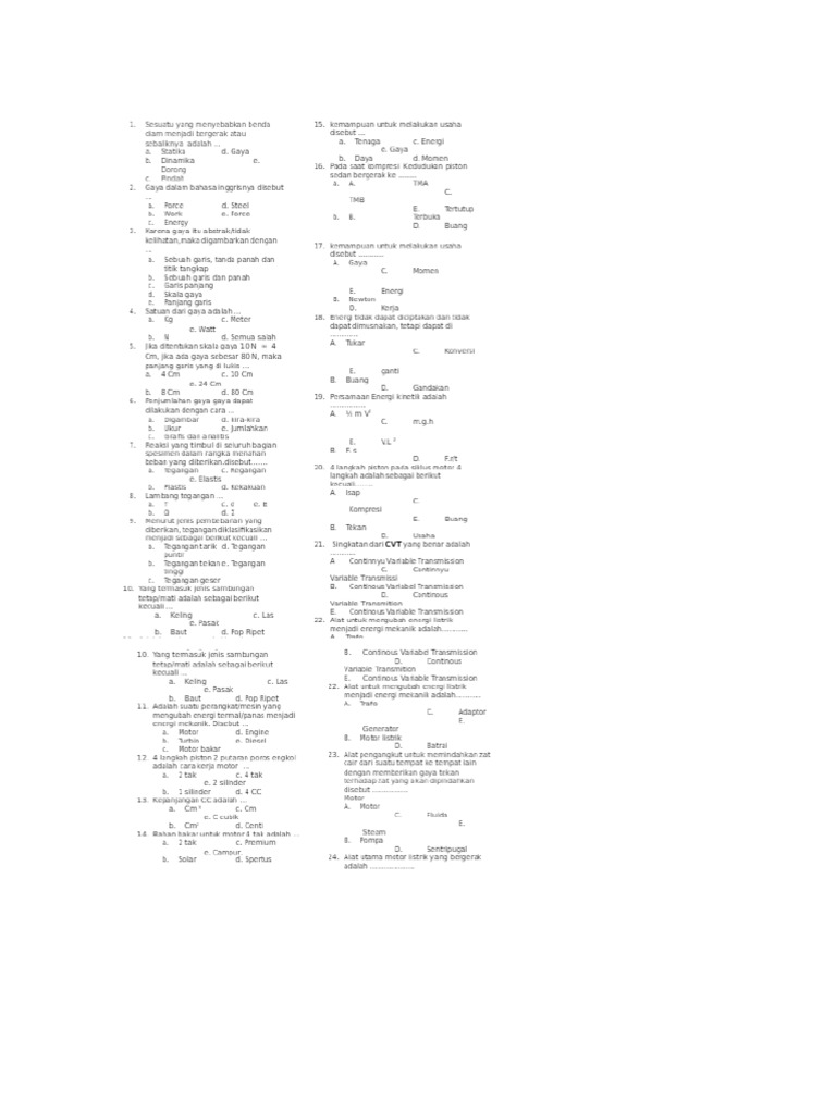 Soal Tdo | PDF | Griya & Taman | Komputer