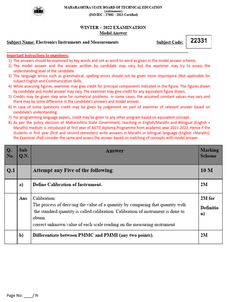 22331-2022-Winter-Model-Answer-Paper (Msbte Study Resources) | Download Free PDF | Analog To ...