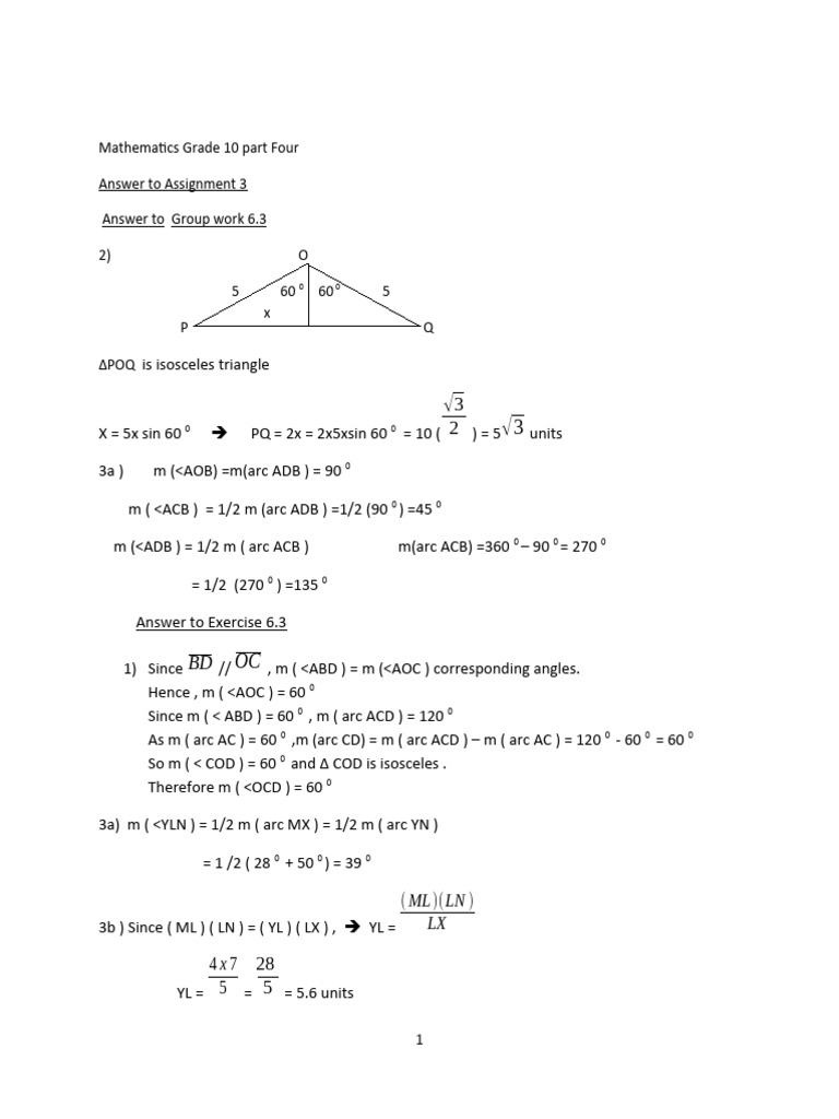 Math Gr 10 Lesson 4 | PDF | Mathematics | Elementary Geometry