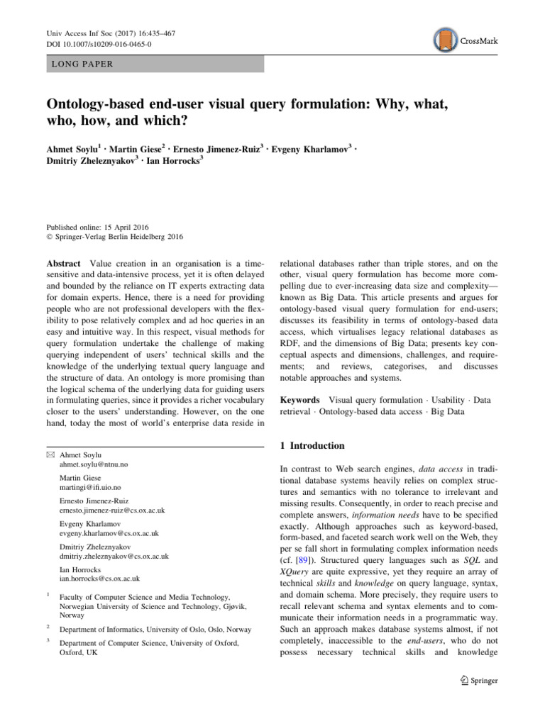Soylu Et Al, 2017, Ontology-Based End-User Visual Query Formulation ...