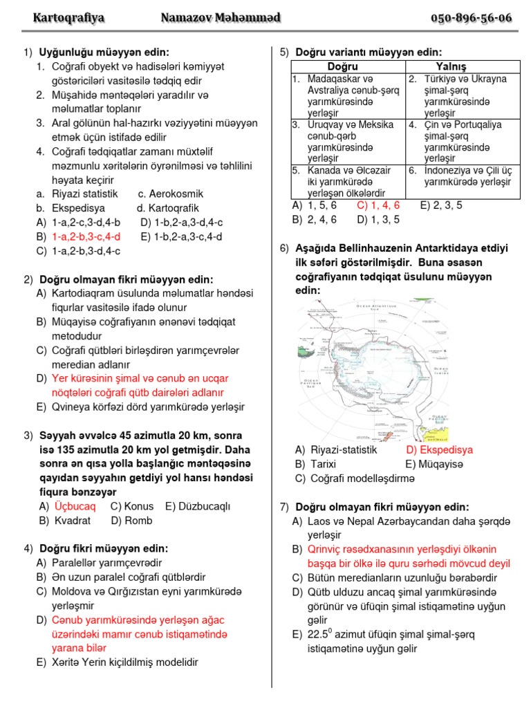 Kartoqrafiya - Təkminləşdirilmiş CVB | PDF