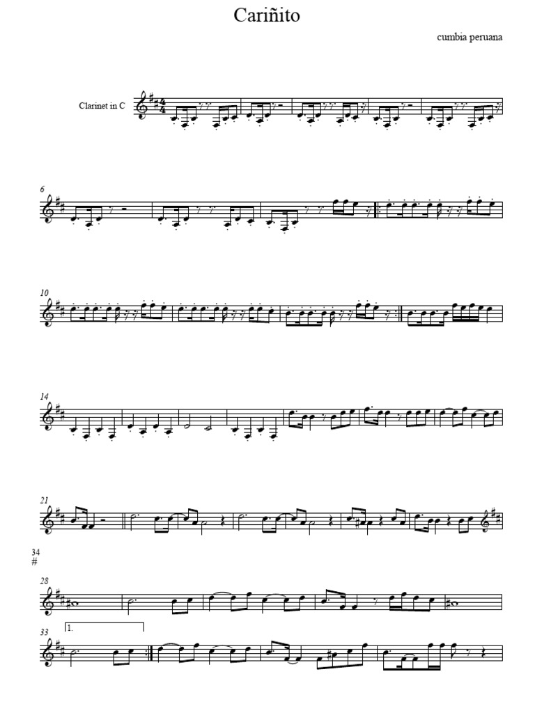 cariñito clarinete en C | PDF