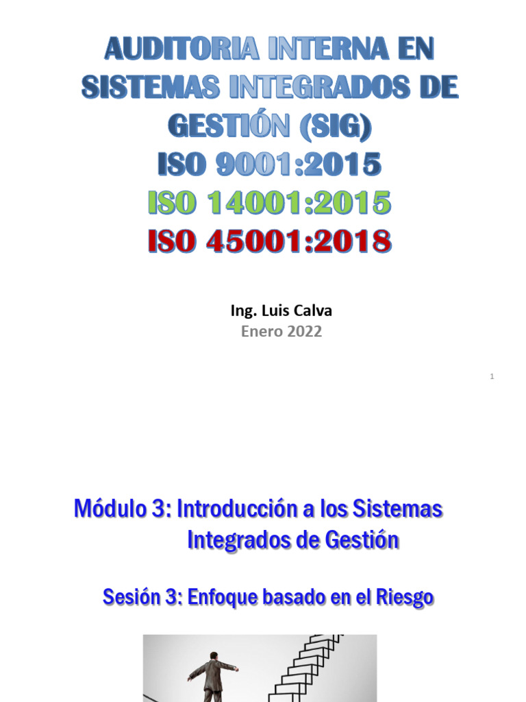 Auditoria - de - SIG - ISO - 9k - ISO - 14k - 45k Módulo 3 | PDF ...