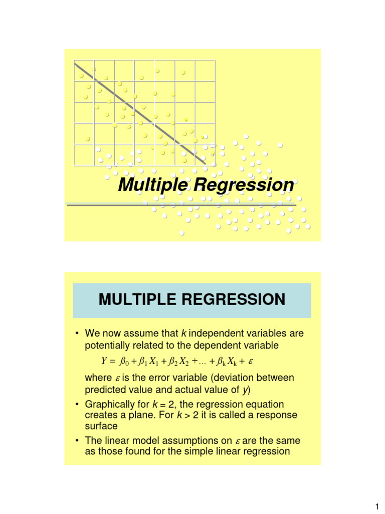 COURSES ECONOMETRICS Multiple Regression, Dummy, Error Anal | PDF | Errors And Residuals ...
