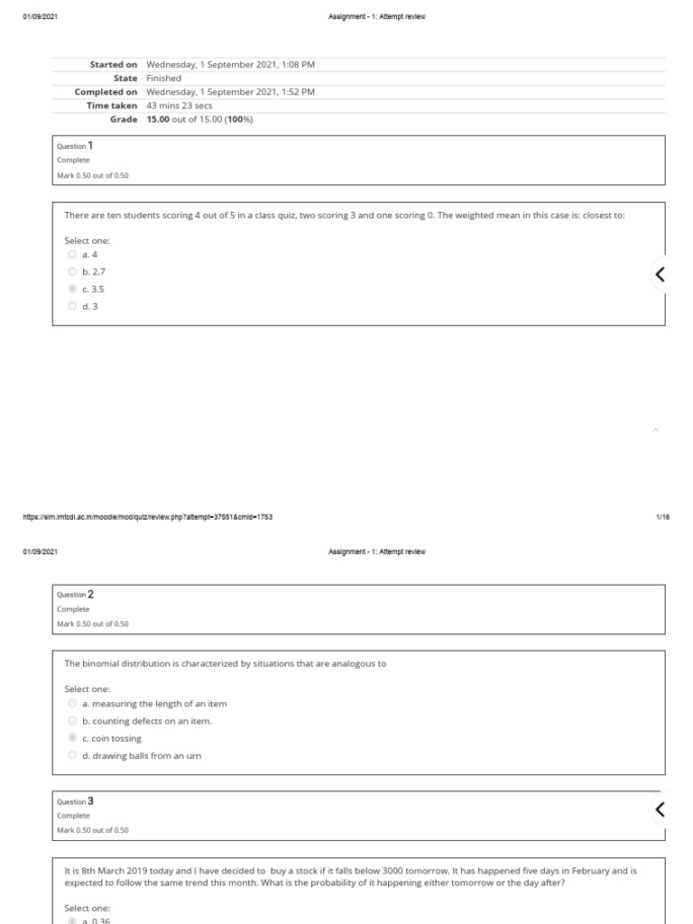 Business Stats Assignment - 1 | PDF | Probability Distribution | Poisson Distribution