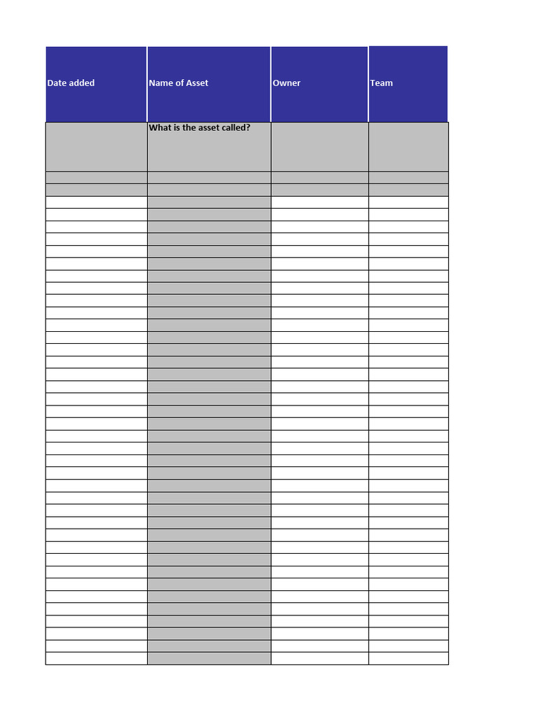 GDPR Information Asset Register Template | PDF | Computing | Data ...
