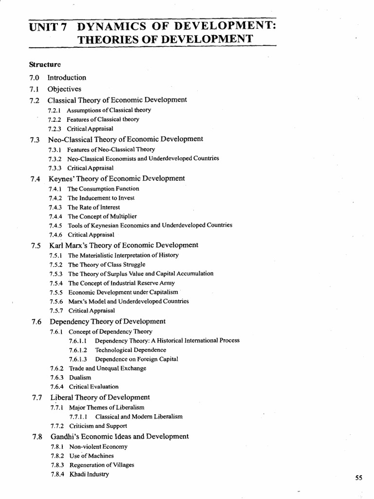 Dev Theories Newww Ignou | PDF | Labour Economics | Economic Growth