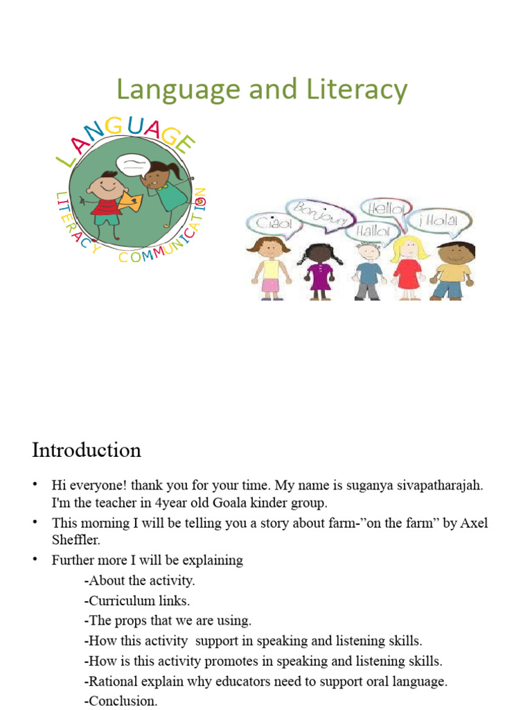 Language and Literacy | PDF | Learning | Cognitive Science