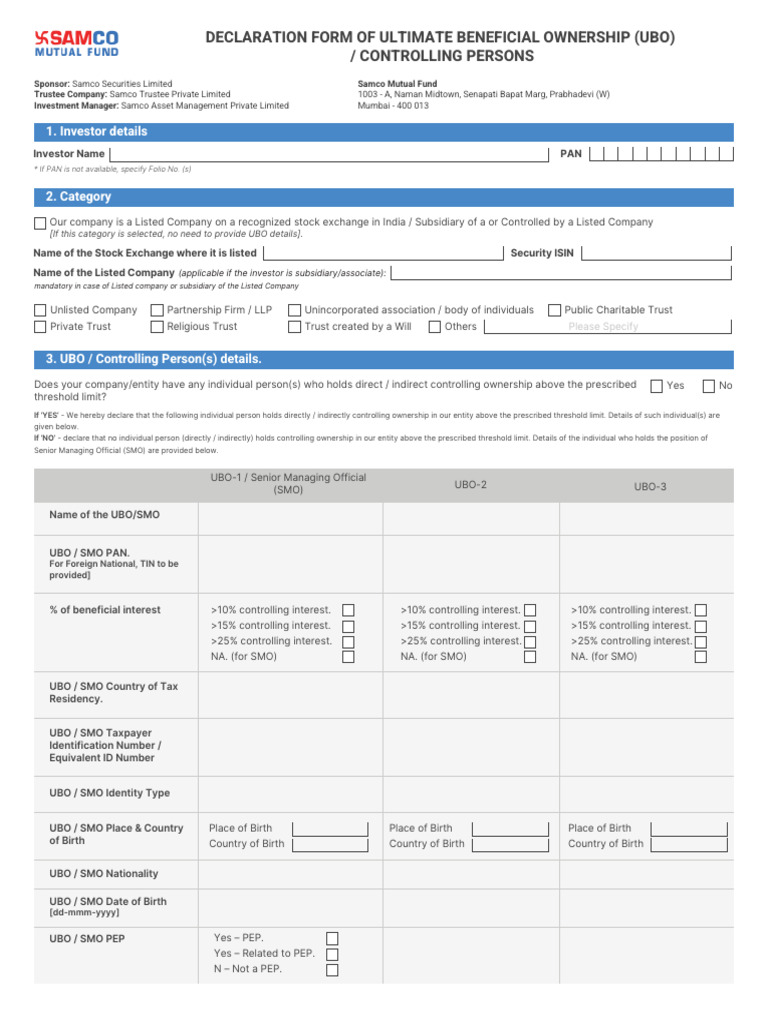 DeclarationformofUltimateBeneficialOwnership (UBO) 1695824678 | PDF ...