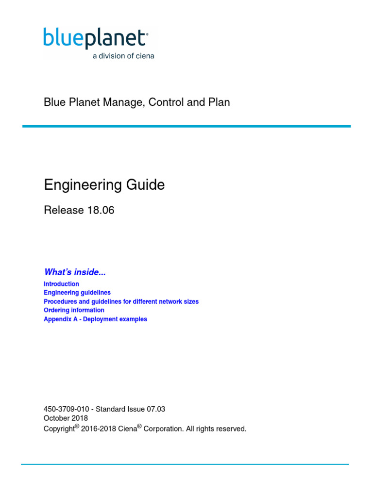 450-3709-010 (Blue Planet MCP R18.06 Engineering Guide) 07.03 | PDF ...