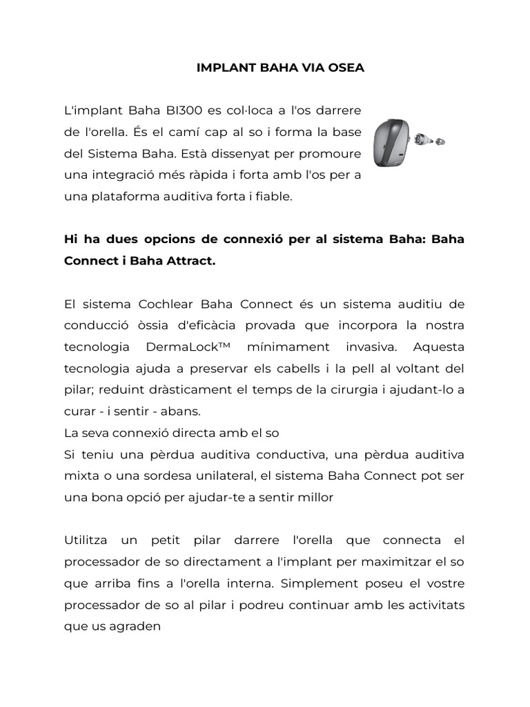 Como Funciona Un Baha Connect System | PDF