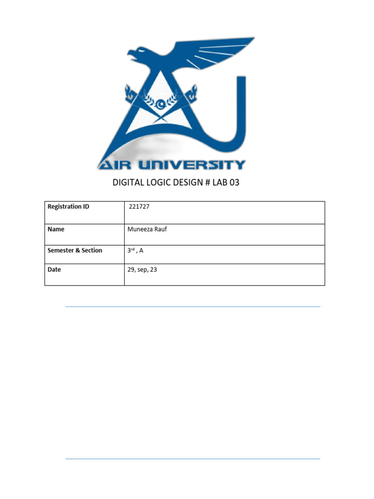 De Morgan's Law Verification Lab Guide | PDF | Boolean Algebra ...