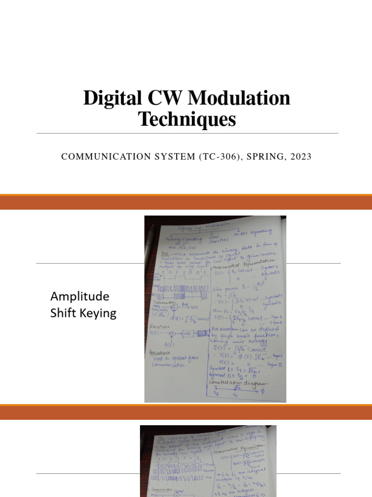 Digital CW Modulation Techniques | PDF | Science & Mathematics | Computers