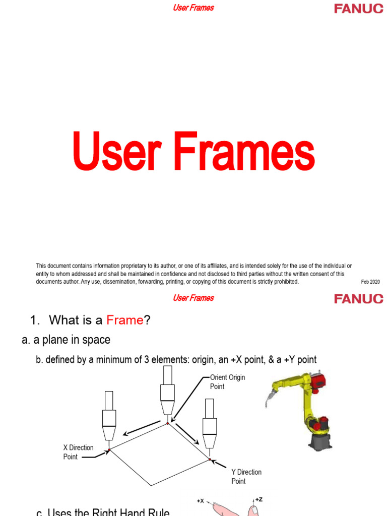 A02 R30ib+ User Frames Feb 2020 | PDF | Cursor (User Interface ...