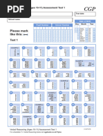 CGP 11+ Verbal Reasoning Sample Test | PDF | Standardized Tests | Tests