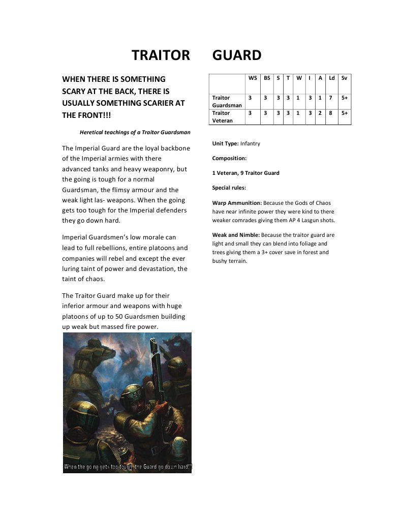 Traitor Guard | PDF