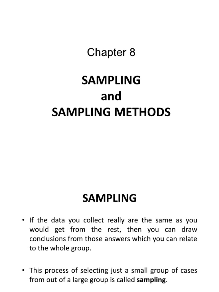 Sampling | PDF