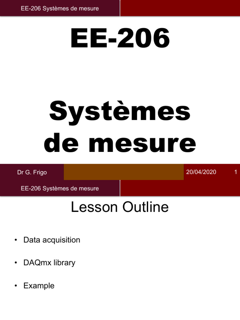 Lesson3 DAQmx | PDF | Data Acquisition | Computing