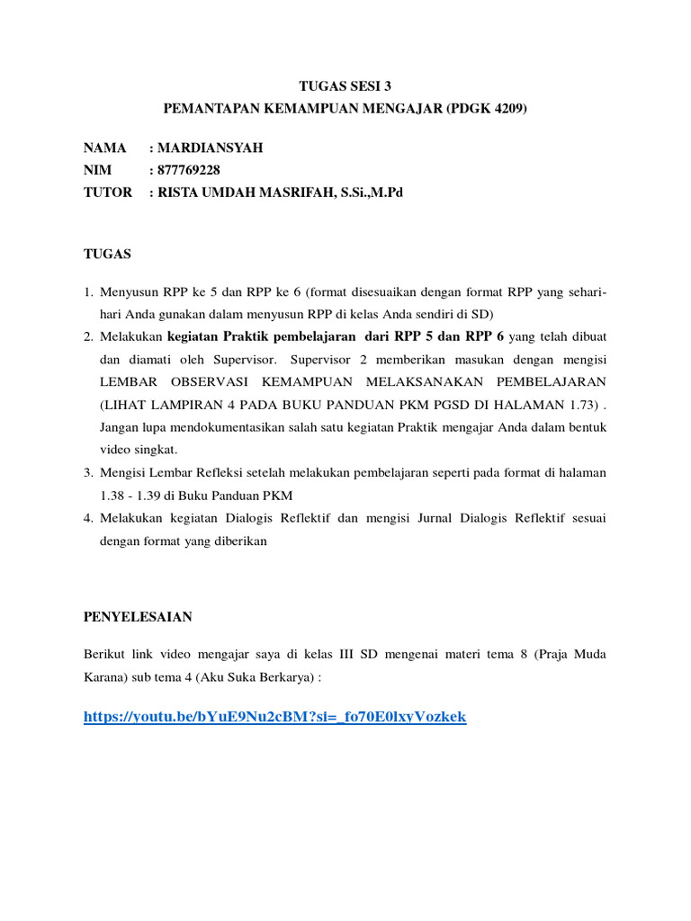 Tugas Sesi 3 PKM Mardiansyah | PDF