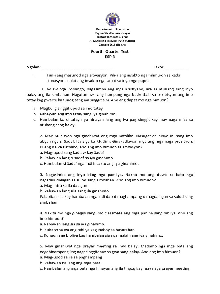 fourth-quarter-test-in-esp-3-final | PDF
