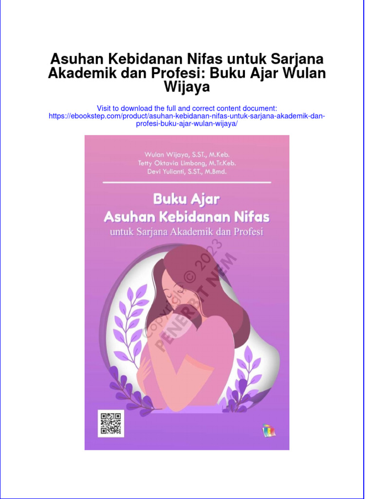 PDF of Asuhan Kebidanan Nifas Untuk Sarjana Akademik Dan Profesi Buku Ajar Wulan Wijaya Full ...