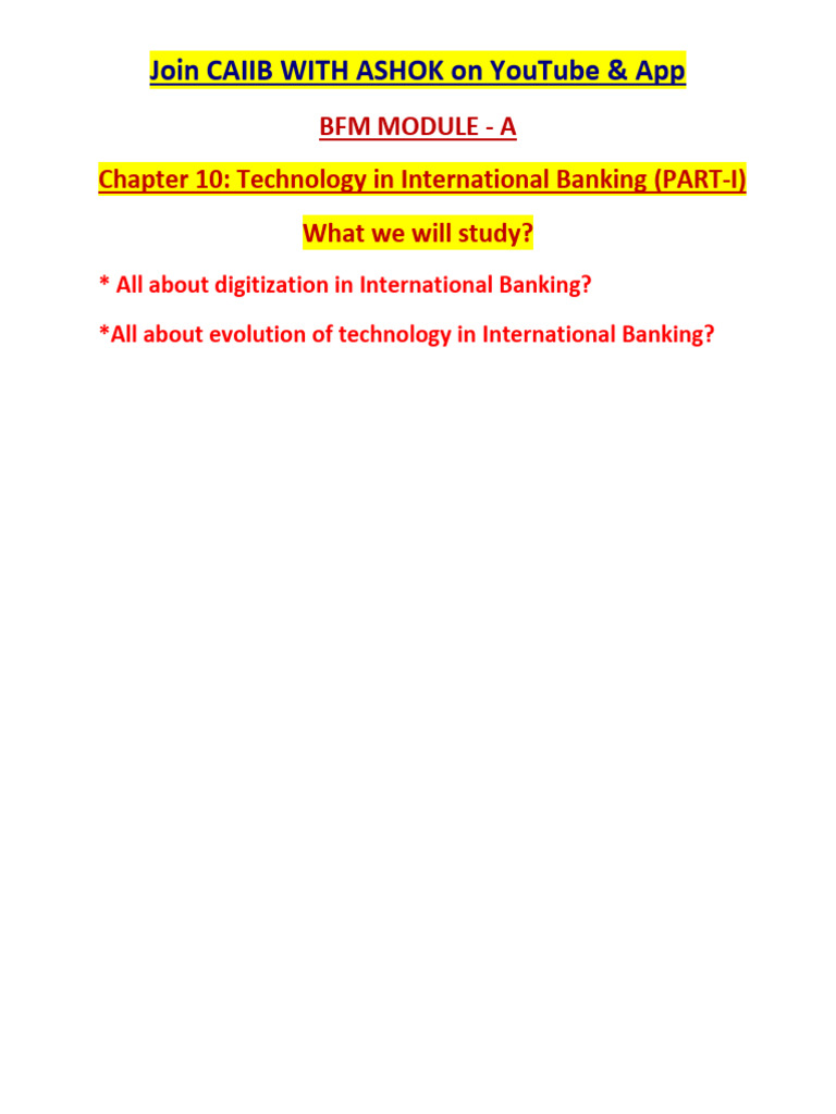 BFM CH 10 Full PDF | Download Free PDF | Analytics | Banks