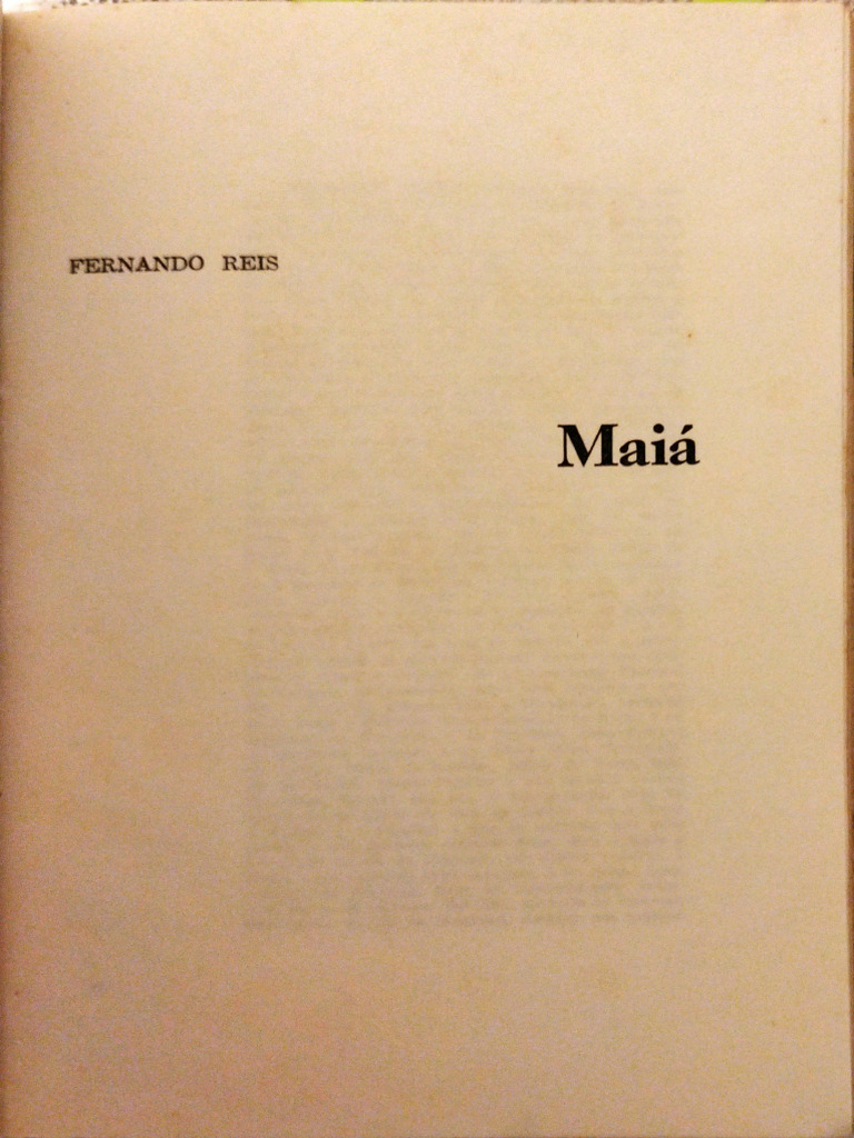 Maiá - Fernando Reis | PDF