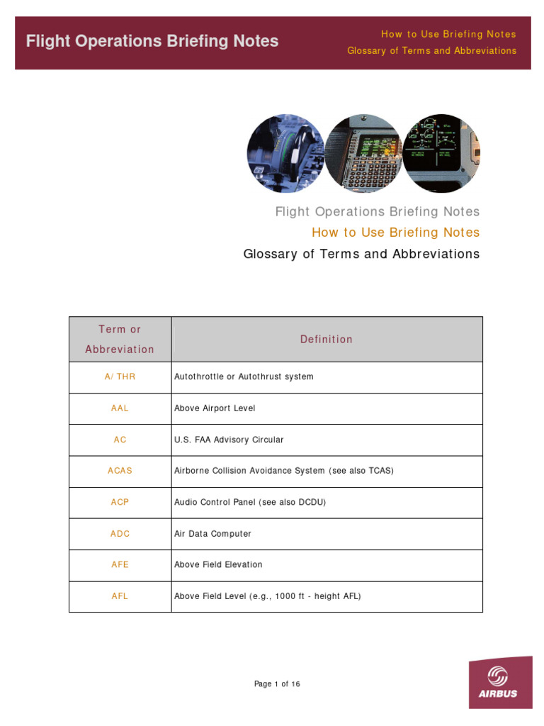 2.glossary of Terms and Abbreviations | PDF | Instrument Flight Rules ...
