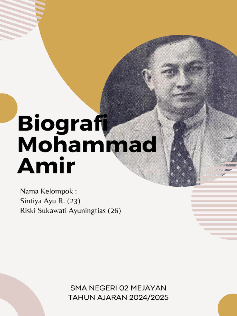 Biografi Dr. Mohammad Amir | PDF | Politik | Ilmu Sosial
