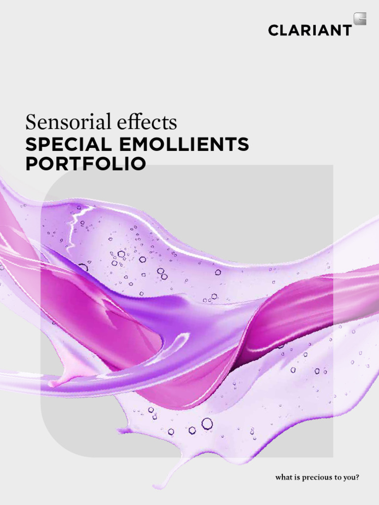 Clariant Brochure Emollients 2020 EN | PDF | Skin