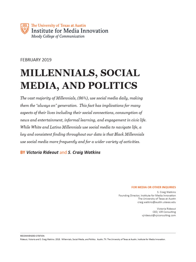 Millennials' Social Media Impact on Politics | PDF | Social Media ...