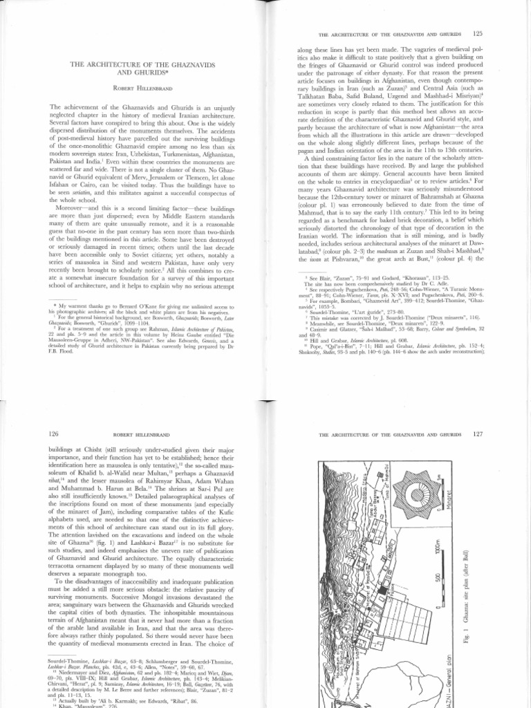 Ghaznavid and Ghurid Architecture Insights | PDF