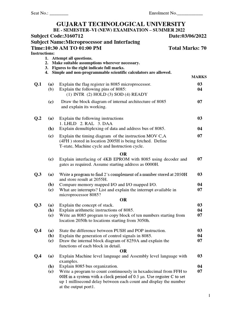 Be Summer 2022 | PDF | Computer Engineering | Computer Architecture