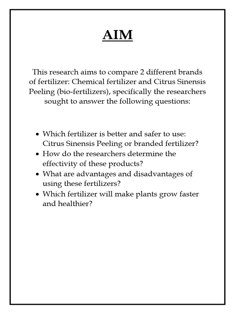 Class 11th Investigatory Project | PDF | Fertilizer | Plant Nutrition