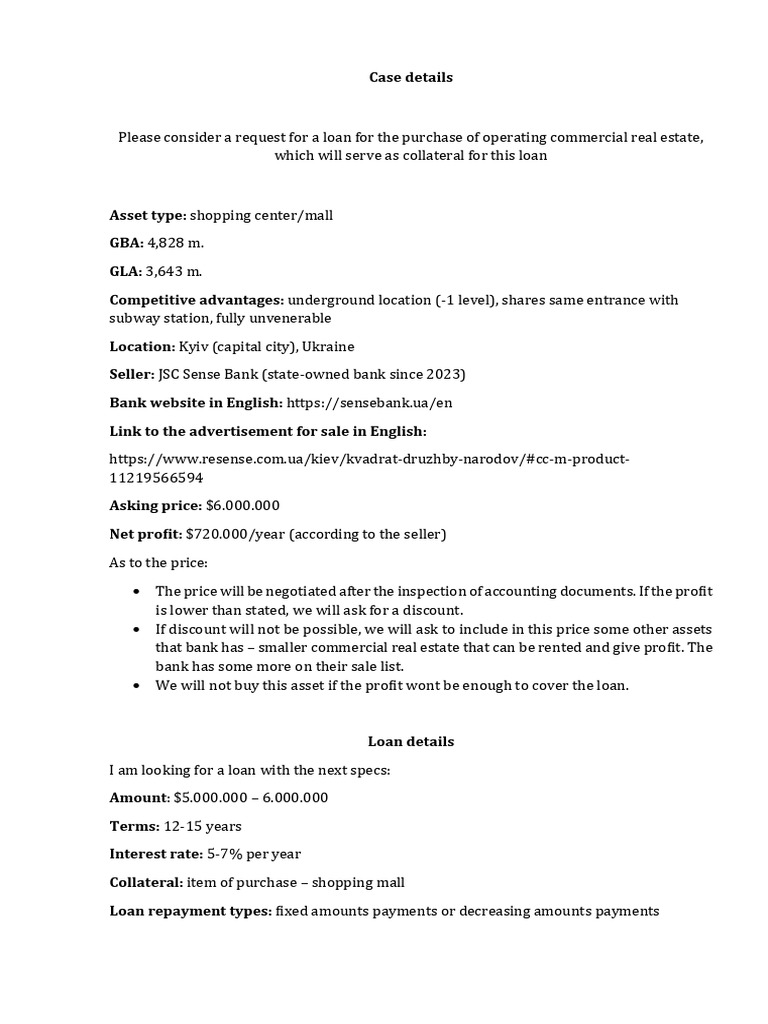 Case Details | PDF | Multilateral Investment Guarantee Agency | Loans Case Details | PDF | Multilateral Investment Guarantee Agency | Loans