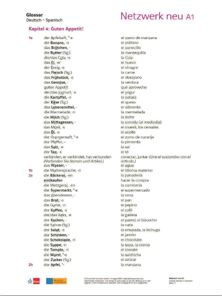 A1 Glossar Kapitel 4 | PDF