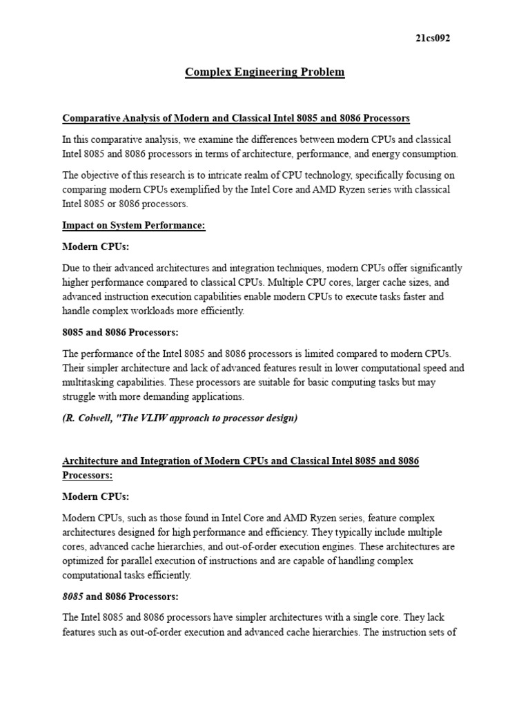 Complex Engineering PB | Download Free PDF | Central Processing Unit | Multi Core Processor