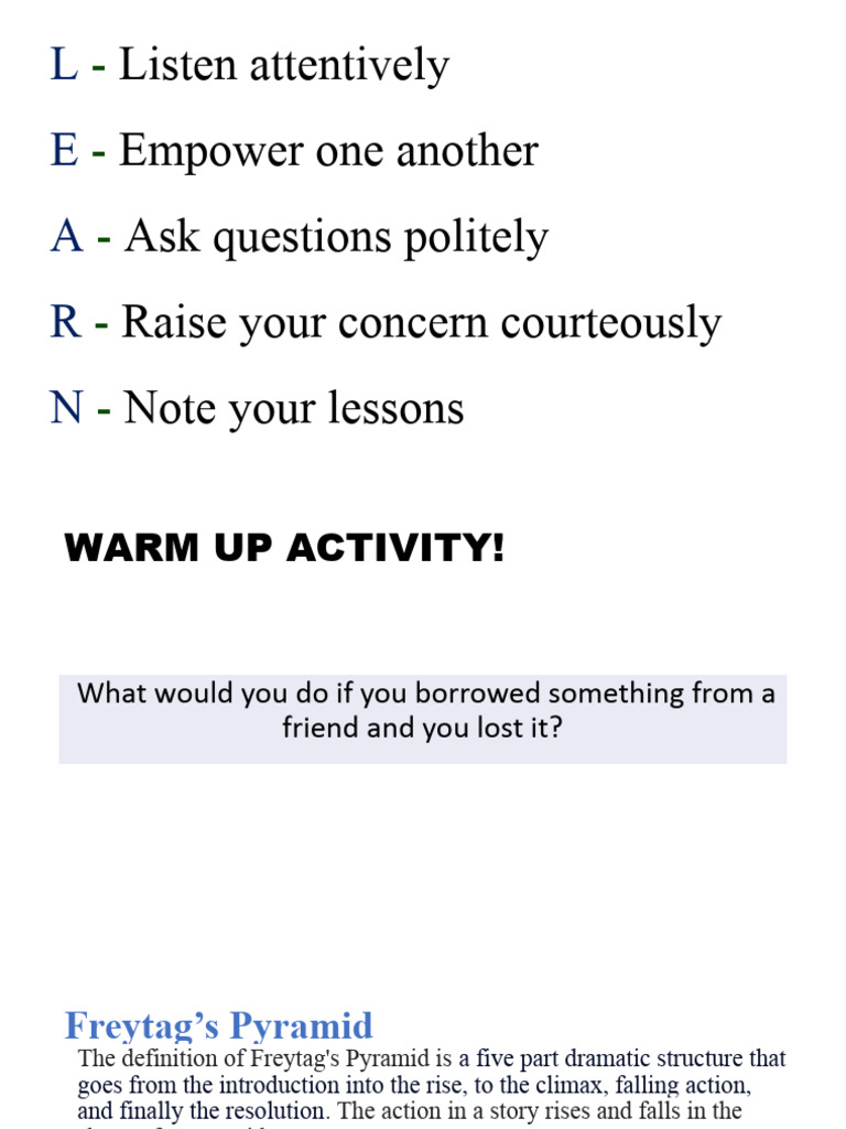 Listen Attentively Empower One Another Ask Questions Politely Raise ...