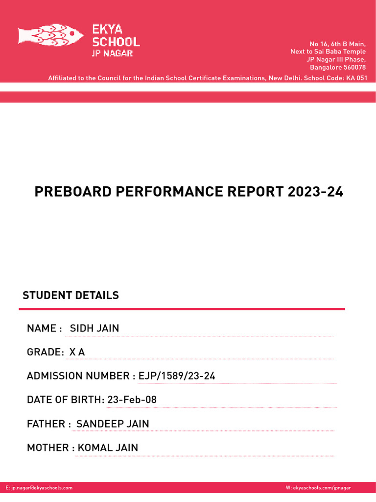 Sidh Jain | PDF | Educational Stages