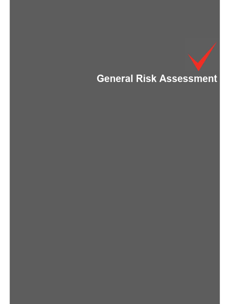 General Risk Assessment | PDF | Personal Protective Equipment | Hazards