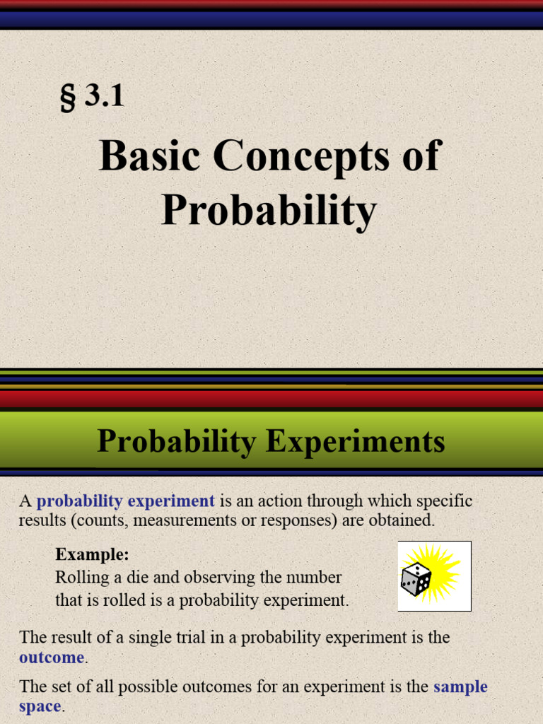 Probability Concepts | PDF | Probability | Measure Theory