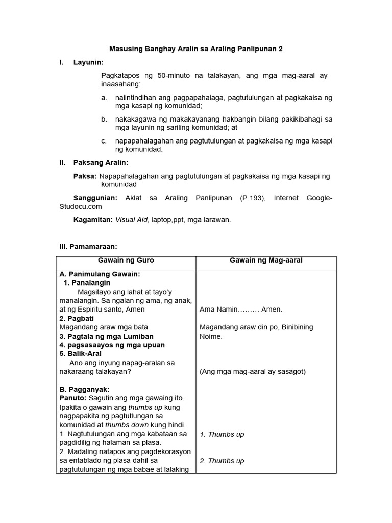 Araling Panlipunan 2 | PDF