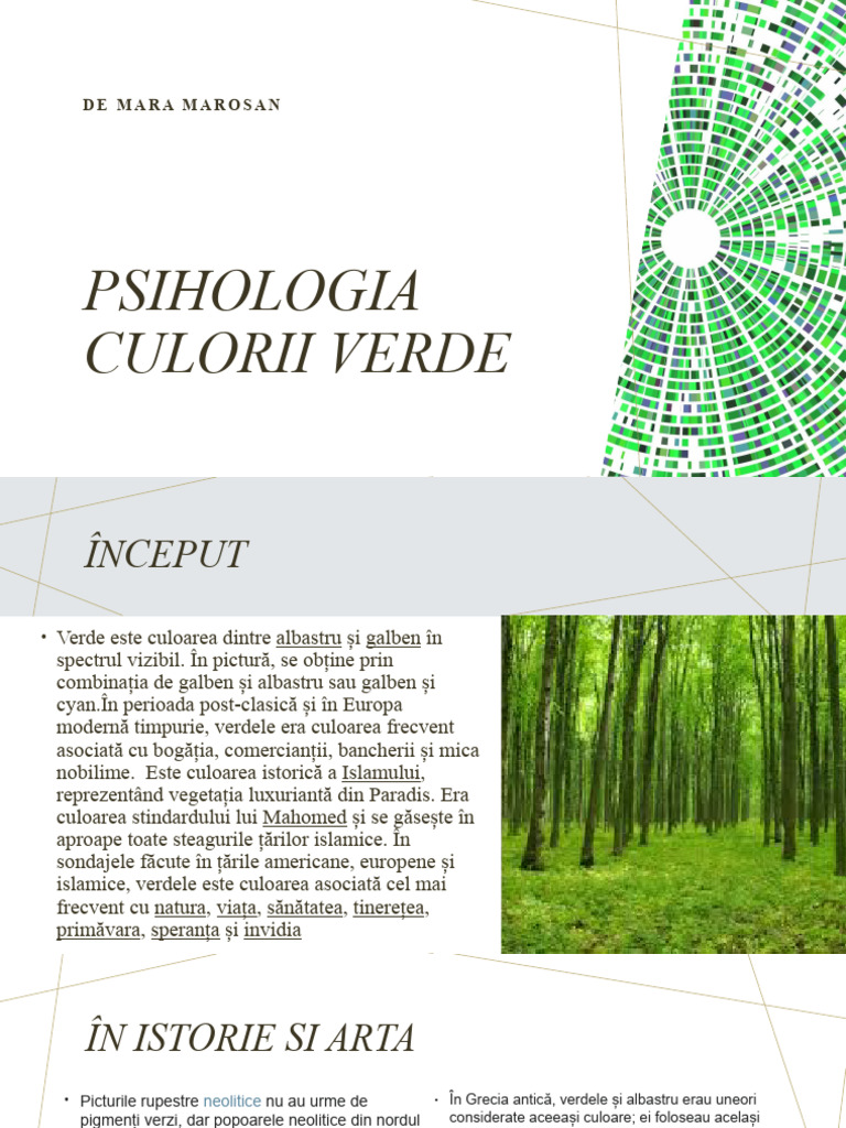 Culoarea Verde | PDF