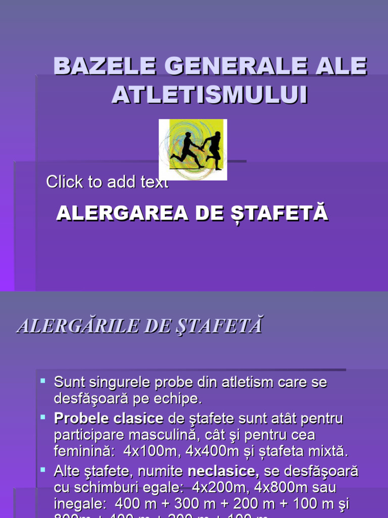 8 Alergarea de Stafeta | PDF