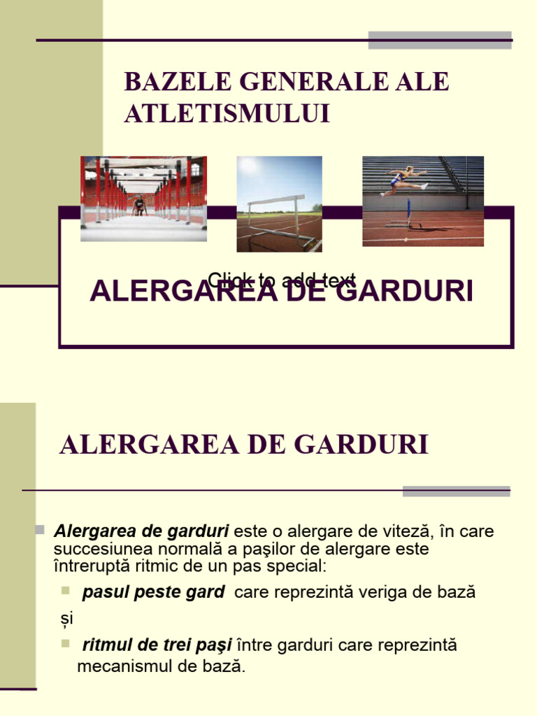 7 Alergarea de Garduri | PDF