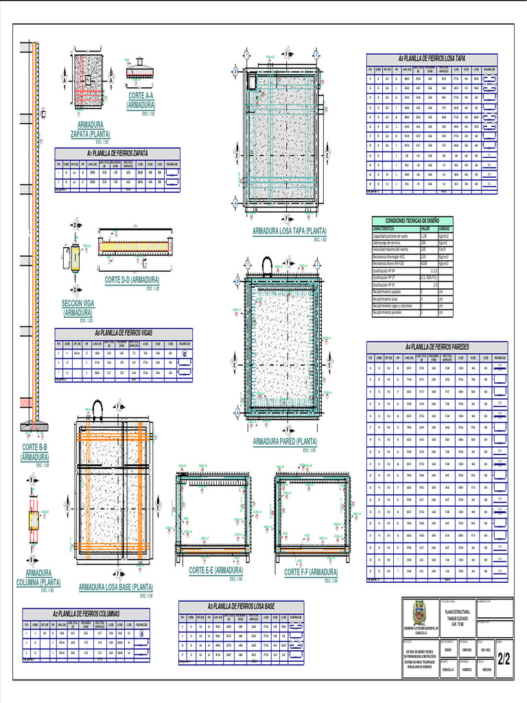 Estructural Tanque Elevado | PDF